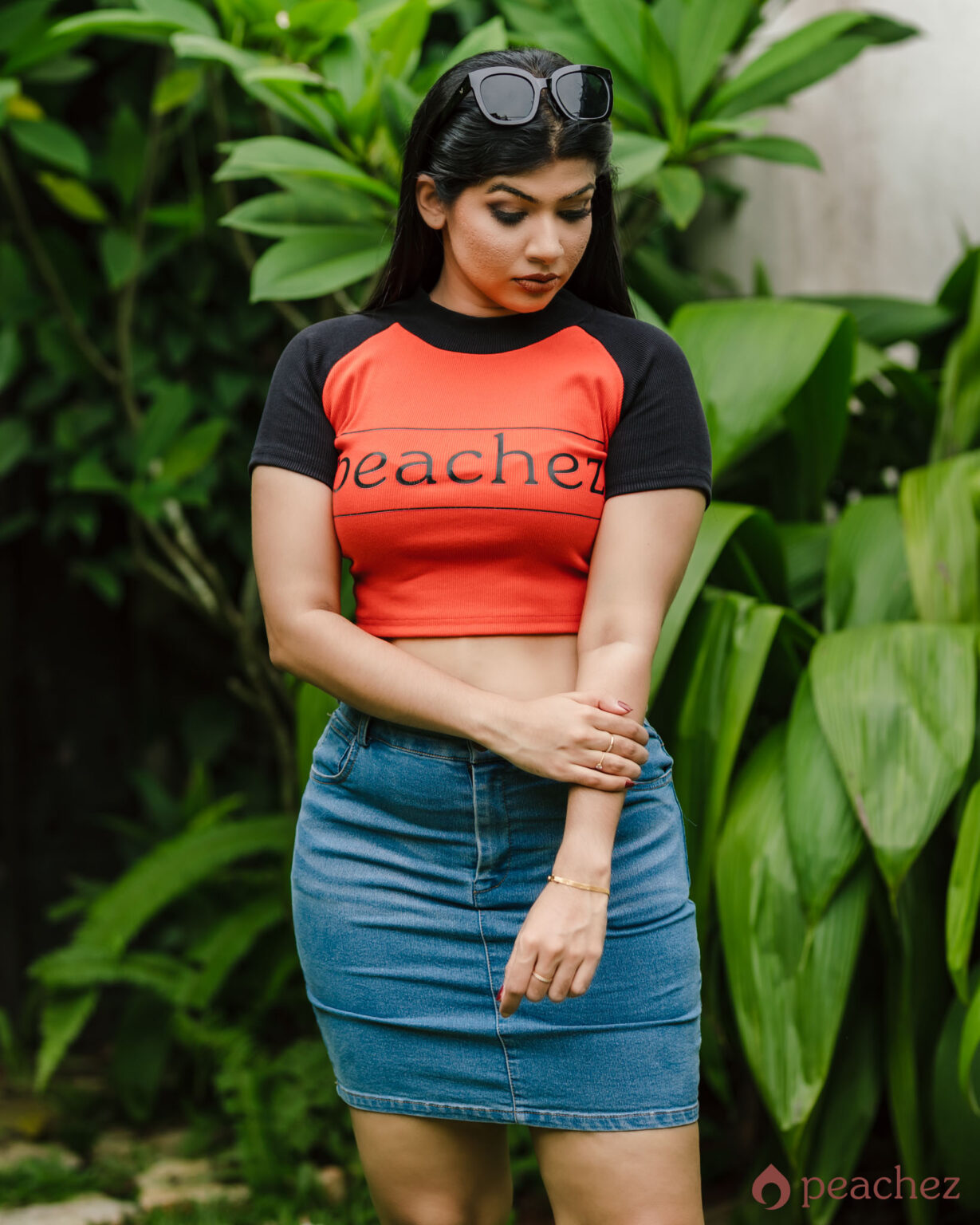 Peachez color block crop top – Peachez